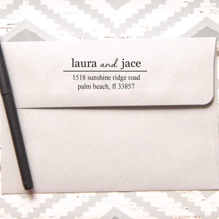 Custom Address Stamps from The Stamp Company | The Fashionable ...